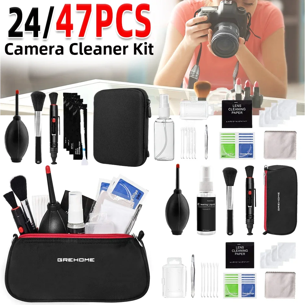 24-47PCS-Camera-Cleaner-Kit-DSLR-Lens-Mobile-Phone-Digital-Camera ...