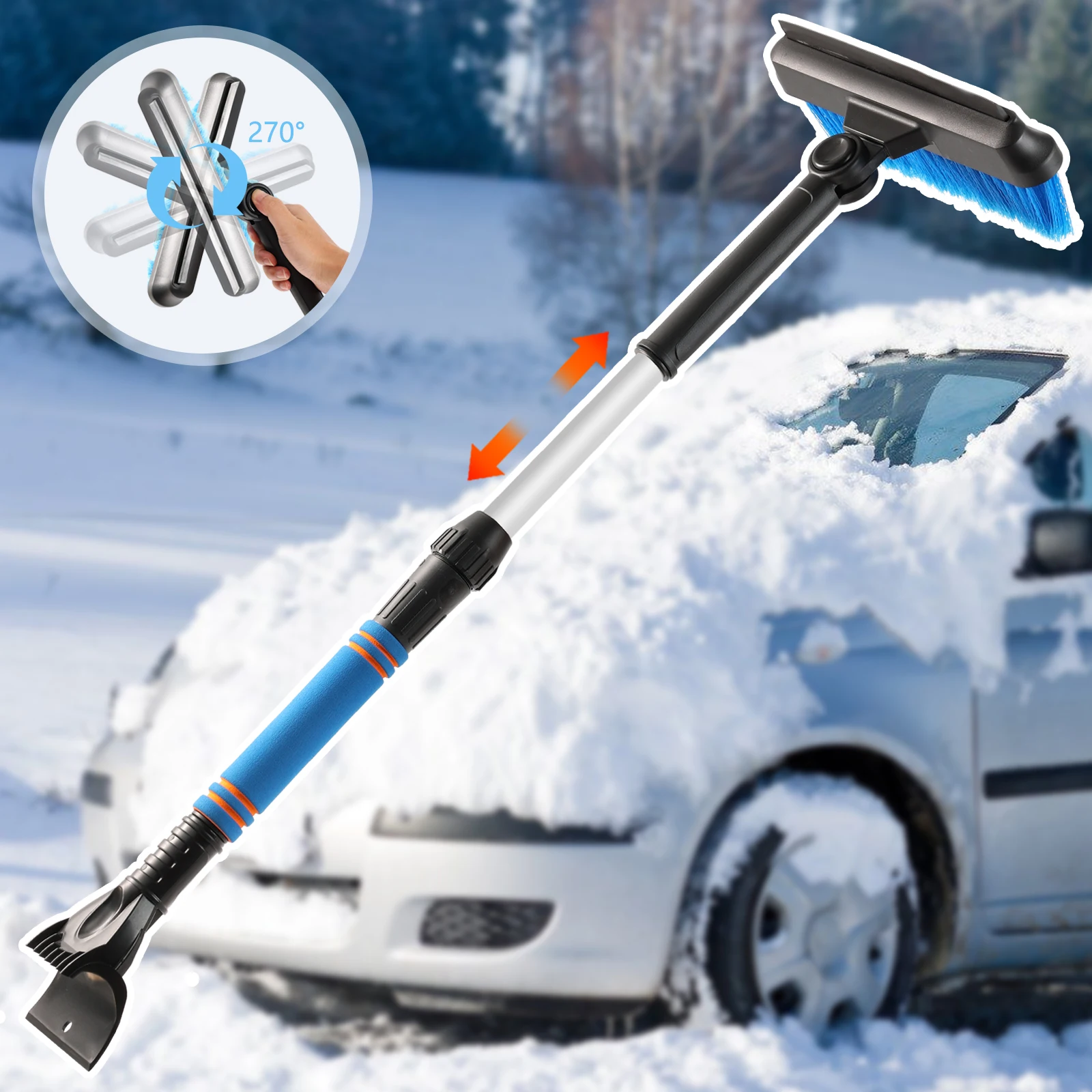 Snow-Brush-Ice-Sturdy-Squeegee-Tool-Adjustable-Extendable-Scraper ...