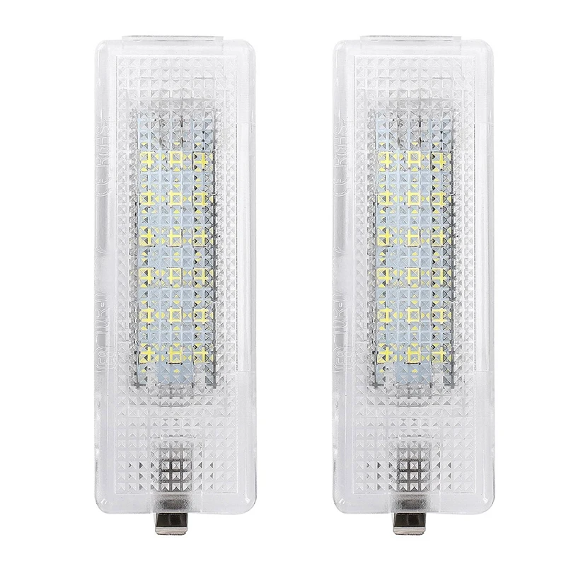 2X LED Luggage Compartment Trunk Boot Lights 12V For VW Caddy Eos Golf ...