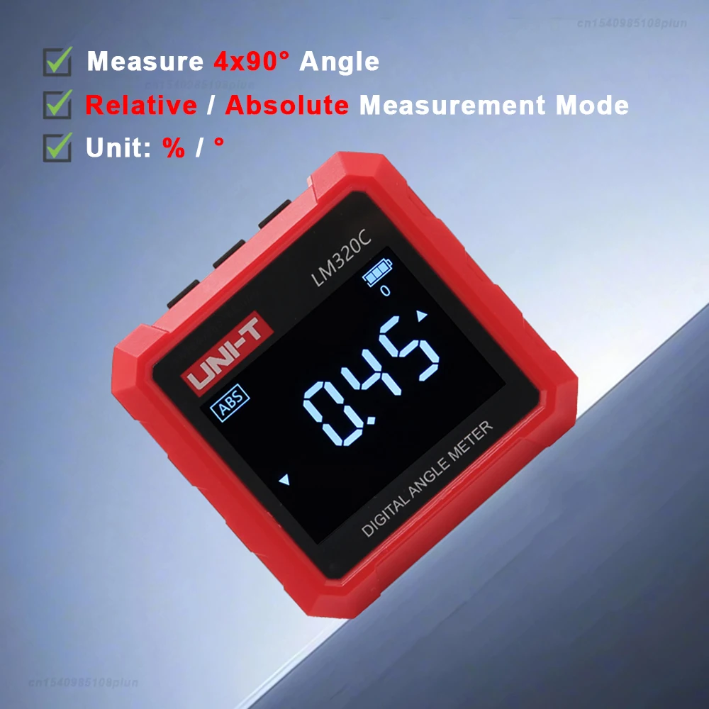 UNI-T LM320C Digital Angel Meter Relative & Absolute Angle Measurement ...
