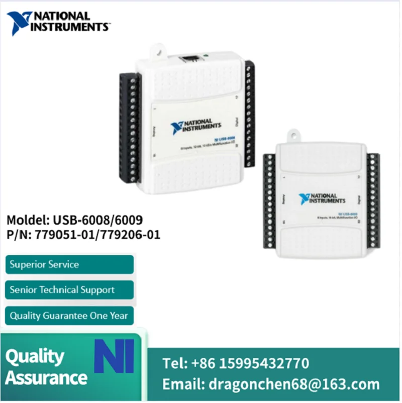 NI USB 6008&6009 779051 01 8 channel AI (12 bit, 10 kS/s), 2 channel AO ...