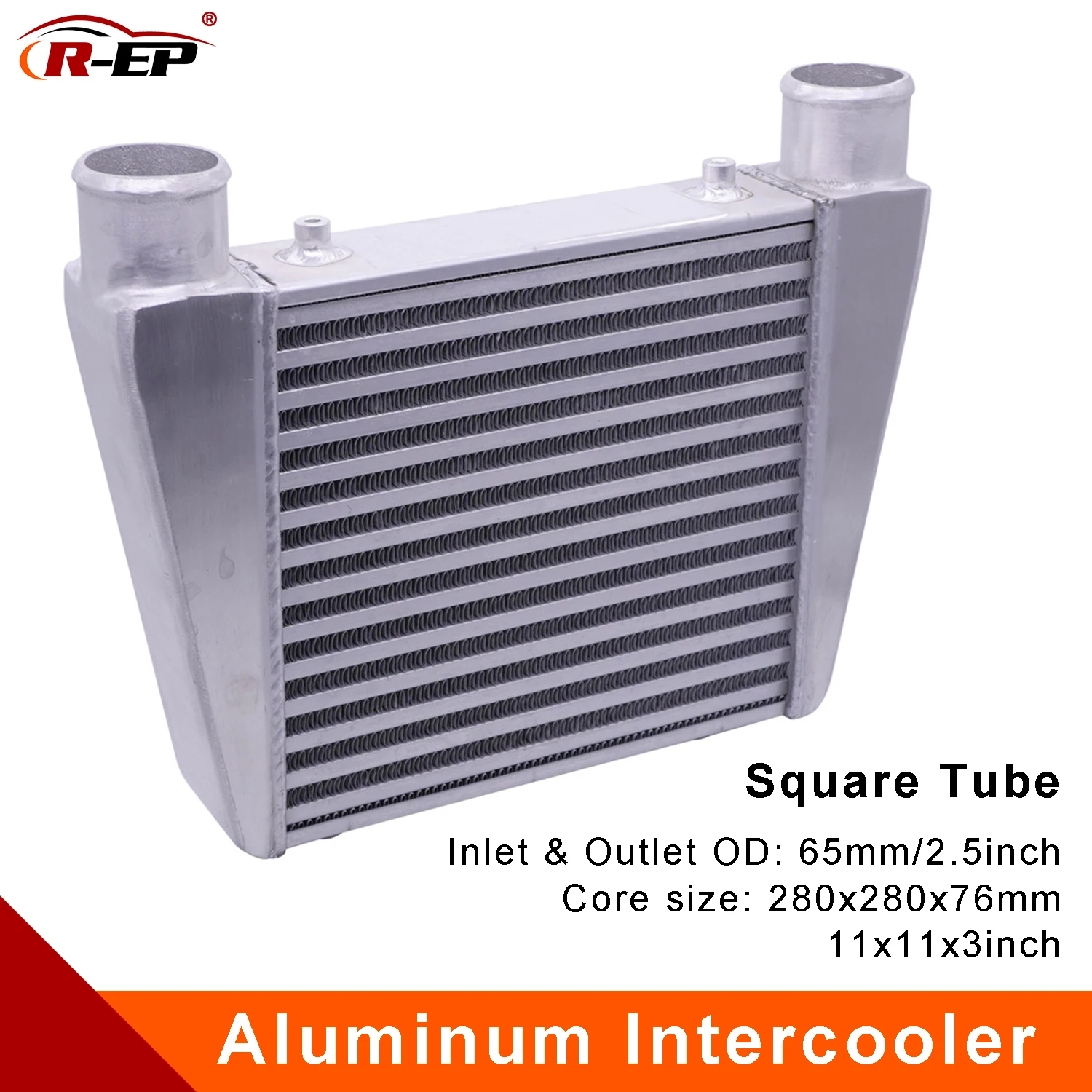 R-EP-Intercooler-Universal-280x280x76mm-Aluminum-Cold-Air-Intake ...