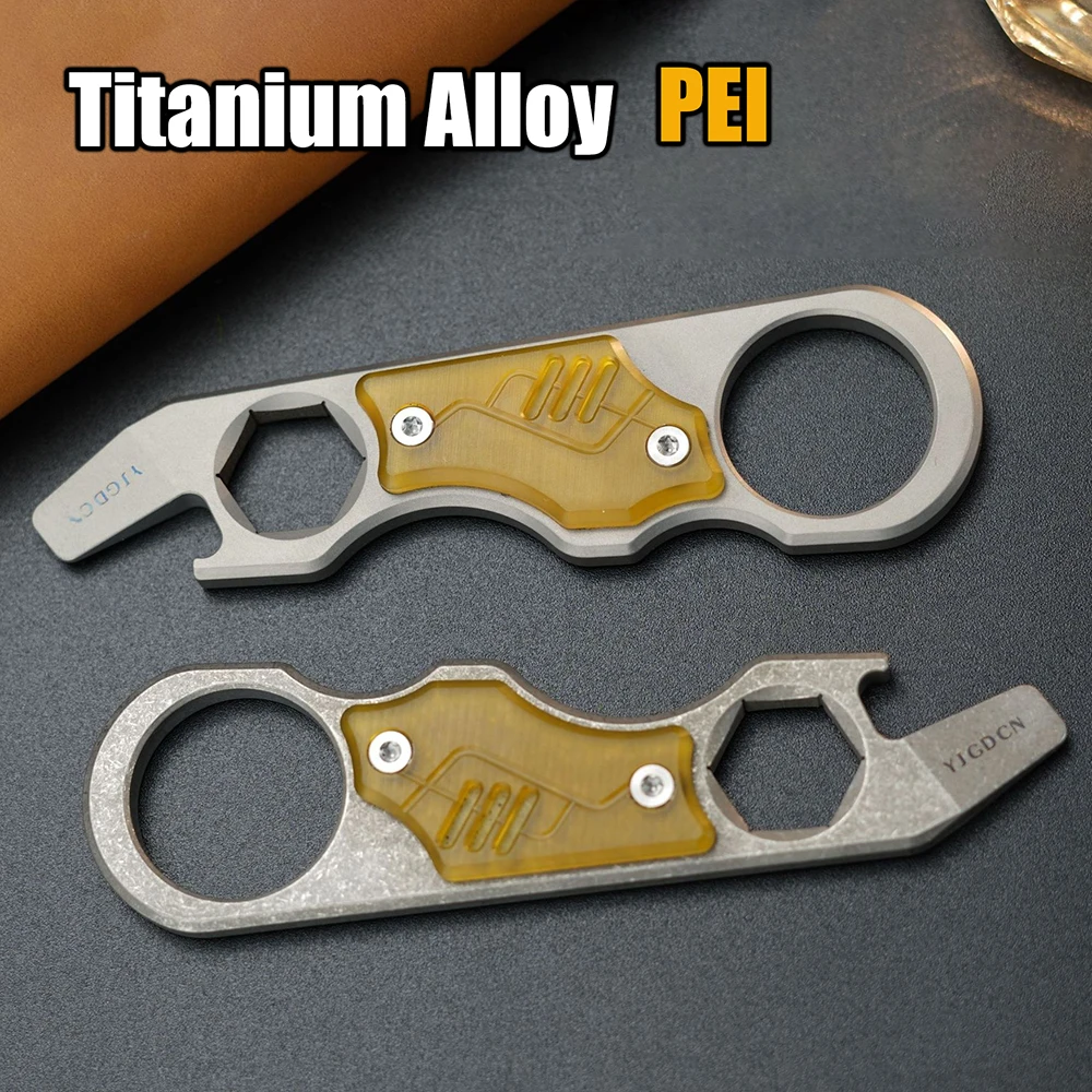 105mm New TC4 Titanium Alloy Crowbar Outdoor edc Pry Bar Camping Tool ...