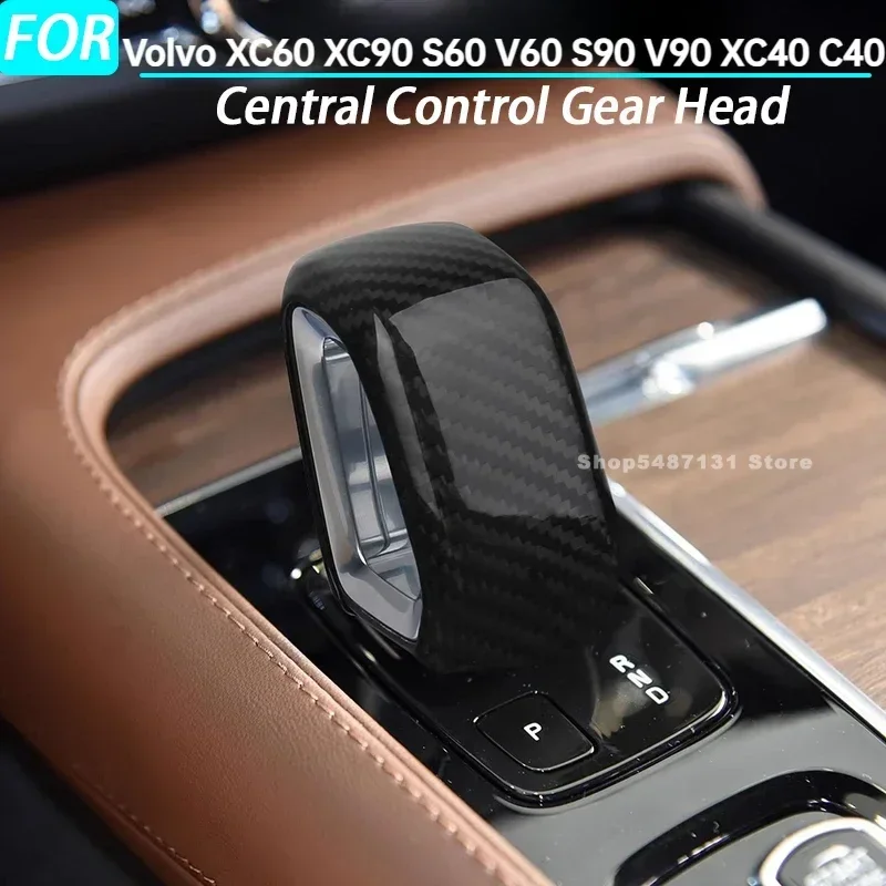 Central Control Gear Head Shift Knob Cover Sequin Trim for Volvo XC60 ...