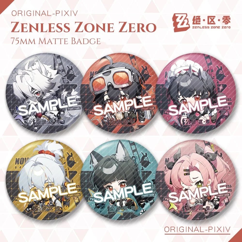 New-Zenless-Zone-Zero-Brooch-Ellen-Joe-Nicole-Hoshimi-Miyabi-Corin ...