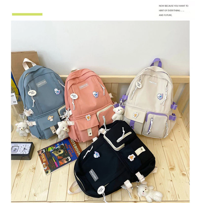 Cute Travel Backpack Schoolbags for Girls Casual New Student Back Pack ...