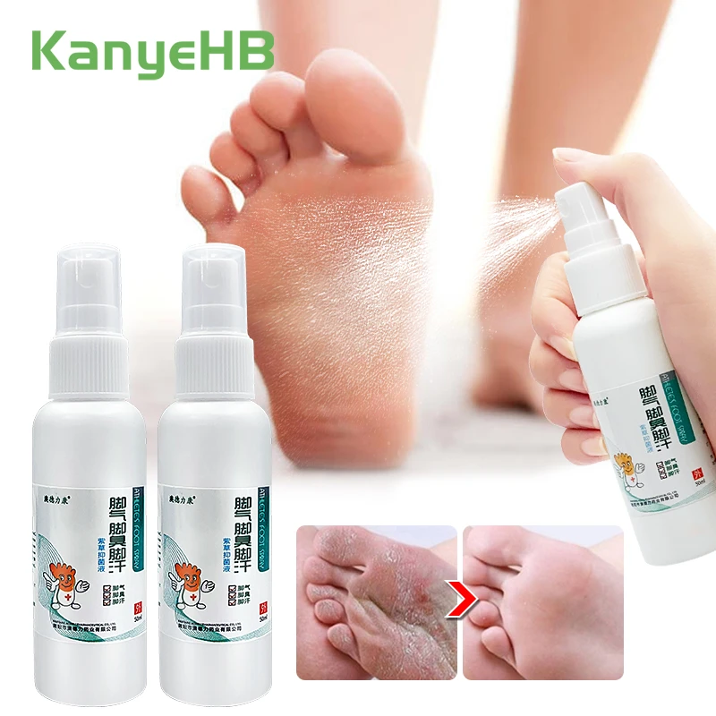 2Pcs Beriberi Spray Anti Fungal Foot Skin Repair Tinea Pedis Spray ...
