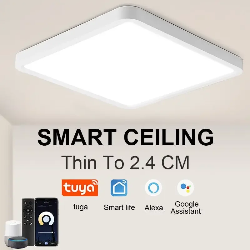 LED-Ceiling-Lamp-Tuya-Smart-App-Remote-Control-Alexa-Google-Voice ...