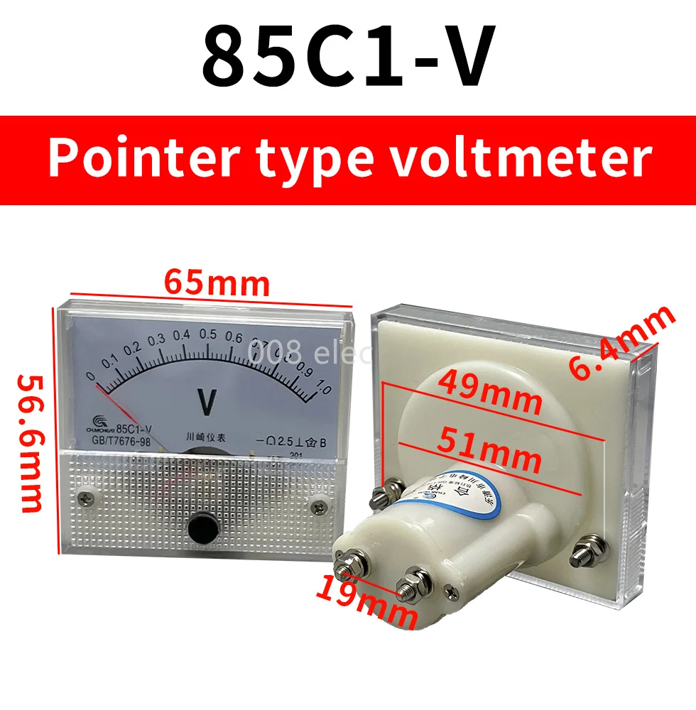 85C1 -V 1V 2V 3V 5V 10V 15V 20V 30V 50V 75V 100V 300V 400V 500VDC ...