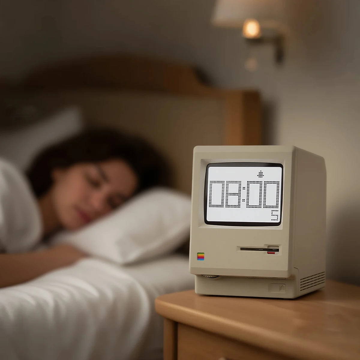 Maclock Retro Clock Creativity Alarm Clock Artifact Desktop Decor ...