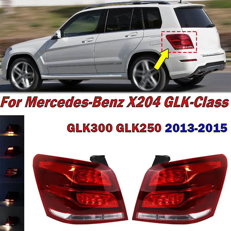 For Mercedes-Benz X204 GLK-Class GLK300 GLK250 2013 2014 2015 LED Tail ...
