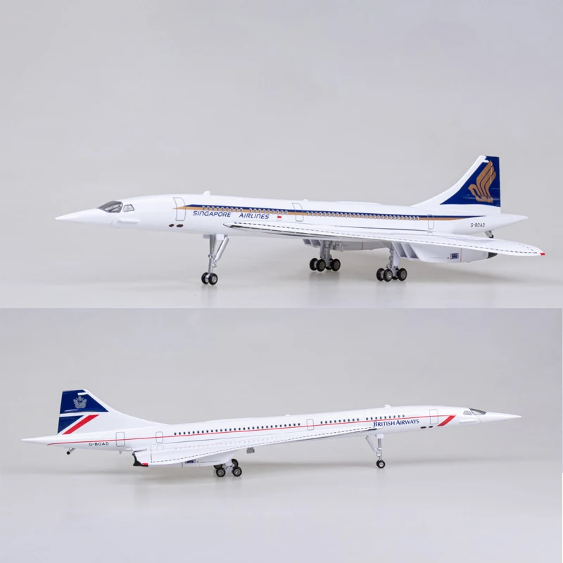 50cm1-160-Scale-Singapore-Airlines-Concorde-Resin-Aircraft-Model-with ...