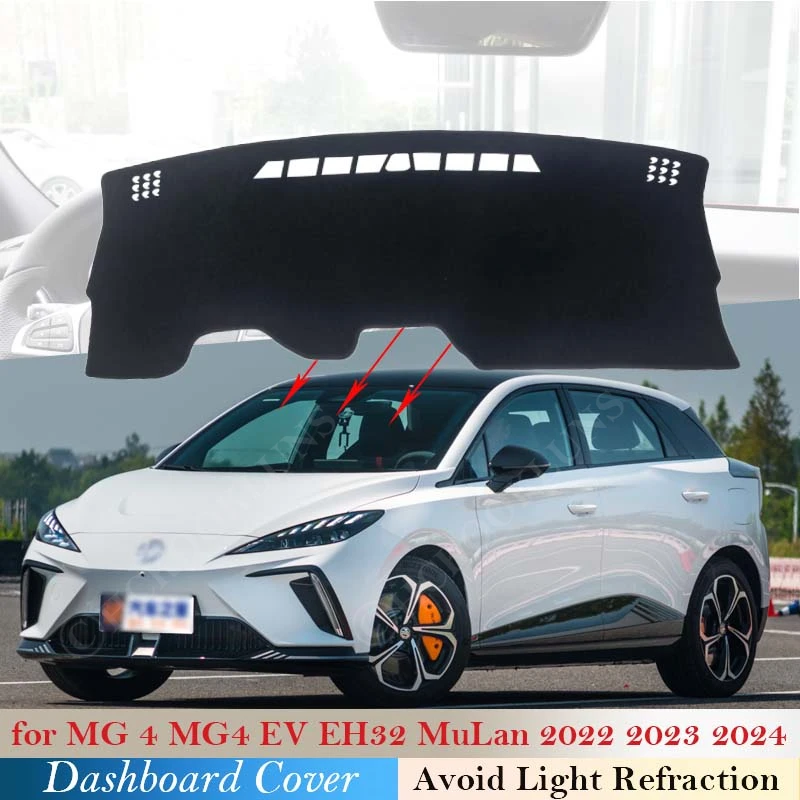For Mg 4 Mg4 Ev Eh32 Mulan 2022 2023 2024 Dashboard Cover Pad Sun Anti-dirty Mat Sunshade Carpet ...