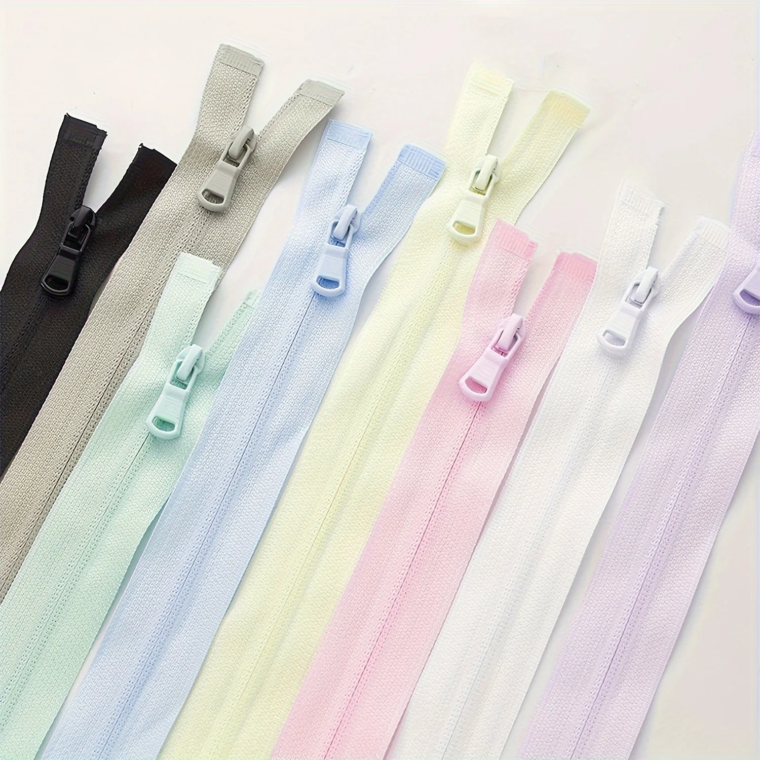 10pcs-3-Sun-protective-Clothing-Zipper-Single-Open-Tail-Color ...