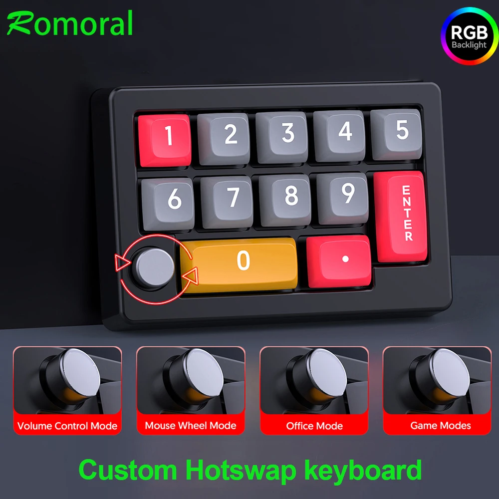 12keys-With-Knob-Multifunctional-Macro-Programming-Custom-Mechanical ...