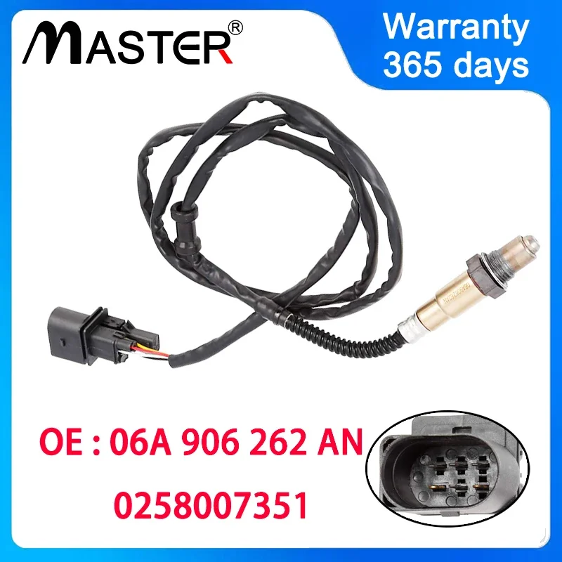 O2-Front-Lambda-Oxygen-Sensor-0258007351-1K0998262D-06A906262AN ...