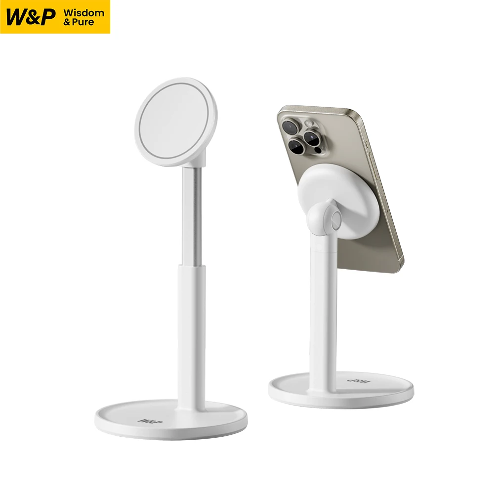 W-P-Desk-Magnetic-Phone-Stand-360-Rotation-Aluminum-Alloy-Live-Bracket ...
