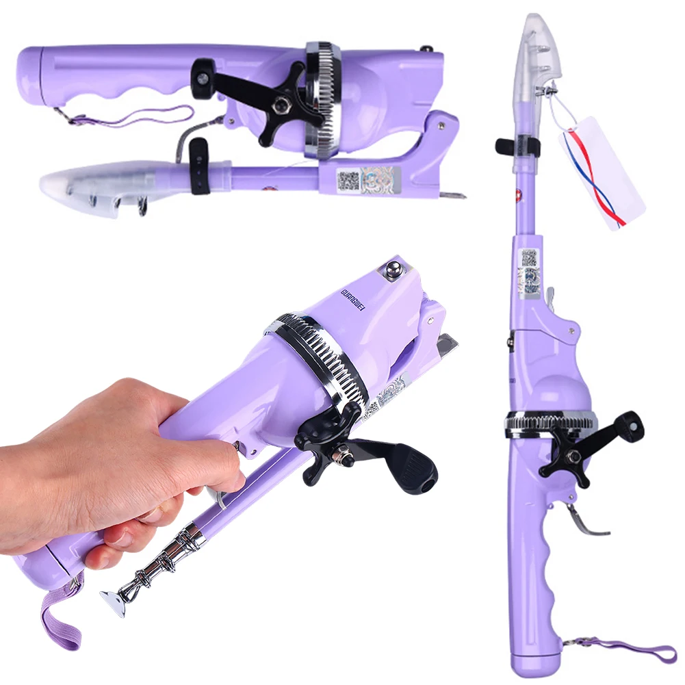 Foldable Fishing Rod Portable Fishing Pole Fishing Gear Fishing Rod and ...