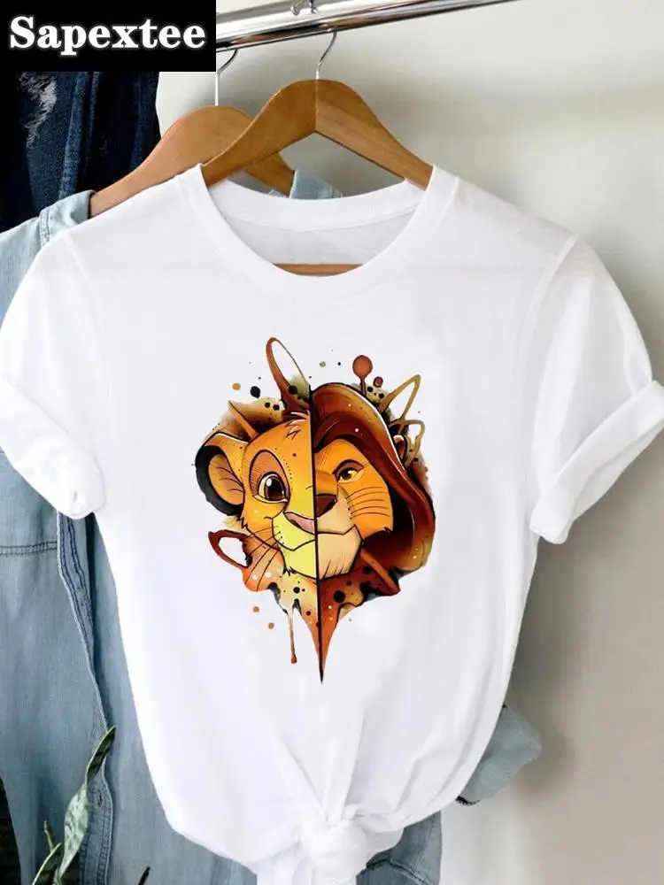 Camiseta-con-estampado-de-Disney-para-mujer-ropa-superior-moda-femenina ...