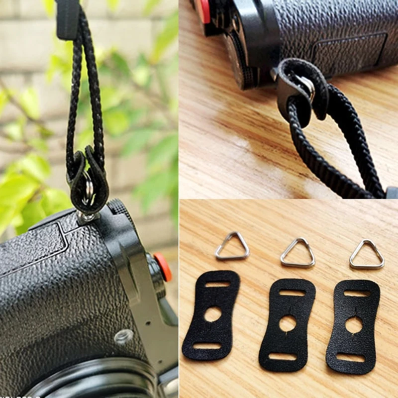 2Pcs-Leather-Protector-Cover-Pad-Lug-Ring-Camera-Strap-for-Triangle ...