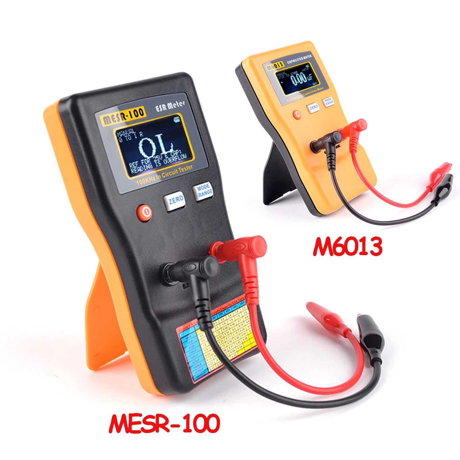 MESR-100/M6013 ESR Capacitance Ohm Meter Professional Measuring Internal Resistance of Capacitor ...