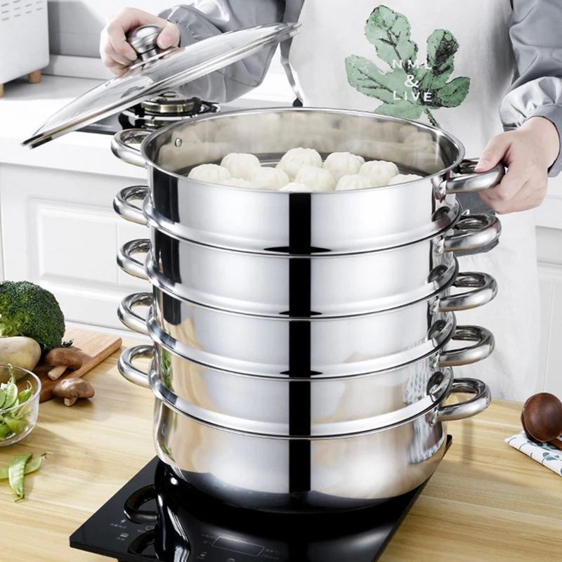 Steaming Pot On Stove