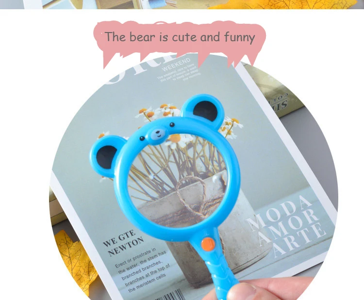 LOUPE OPTIQUE,Rose Red-3X--Loupe Pour Enfants, Fournitures Scolaires ...