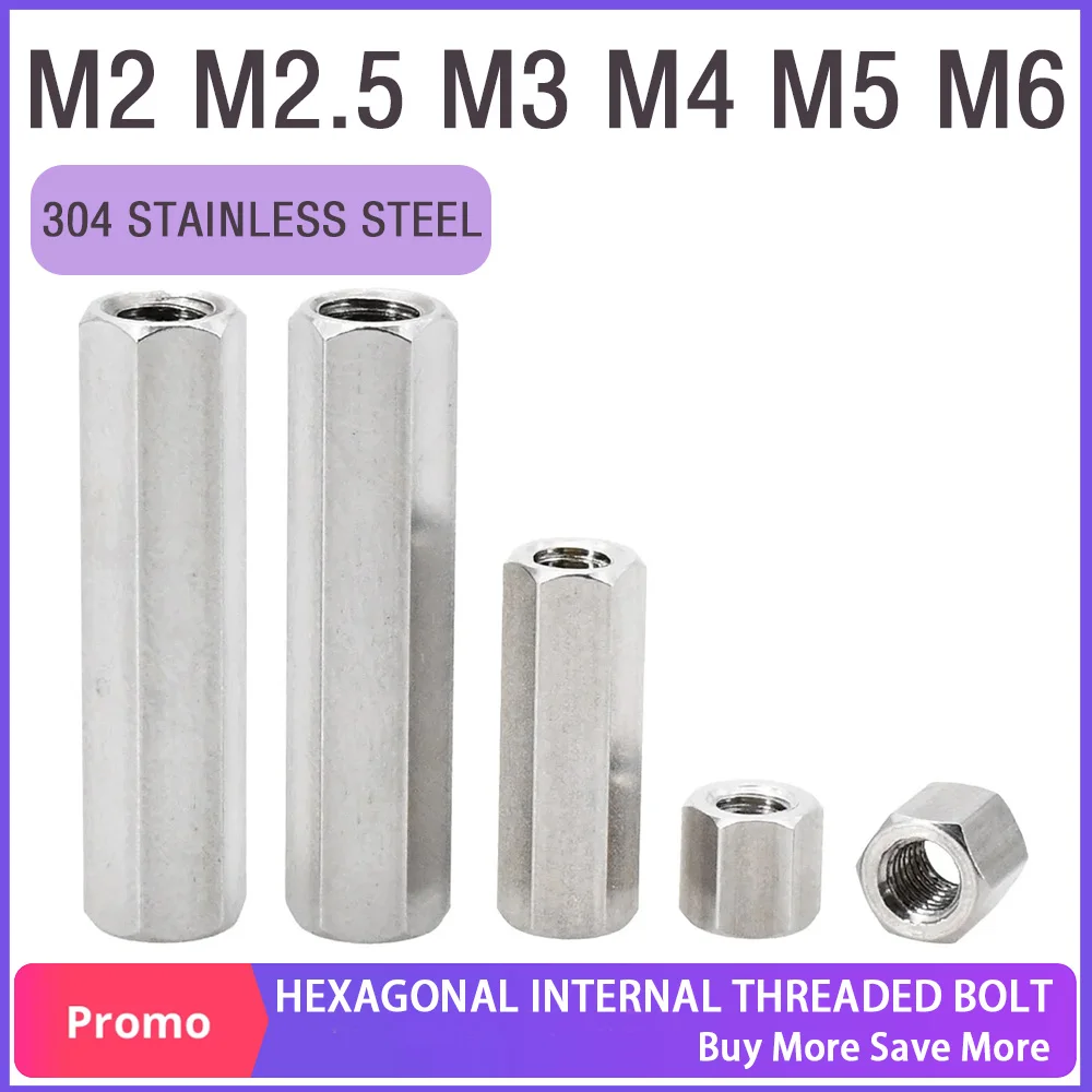 304-Stainless-Steel-Hex-Motherboard-Standoff-Female-PCB-Support-Spacing ...