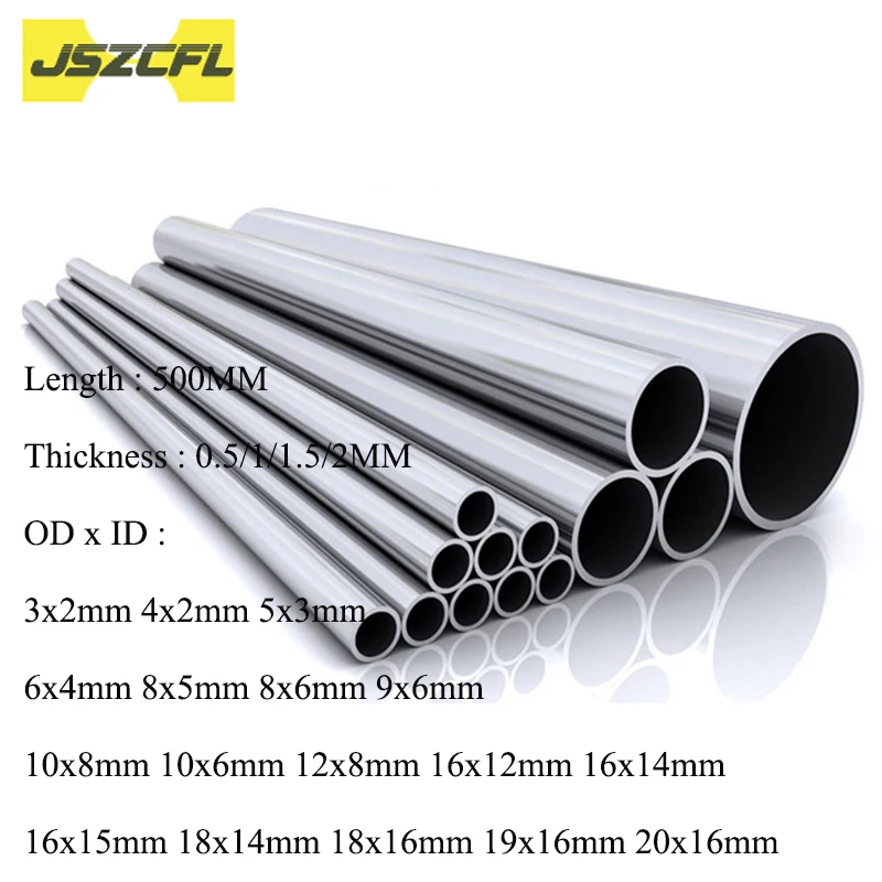 1PC Titanium Pipe Outer Diameter 3/4/5/6/8/10/12/16/18/19/20mm Wall 0 ...