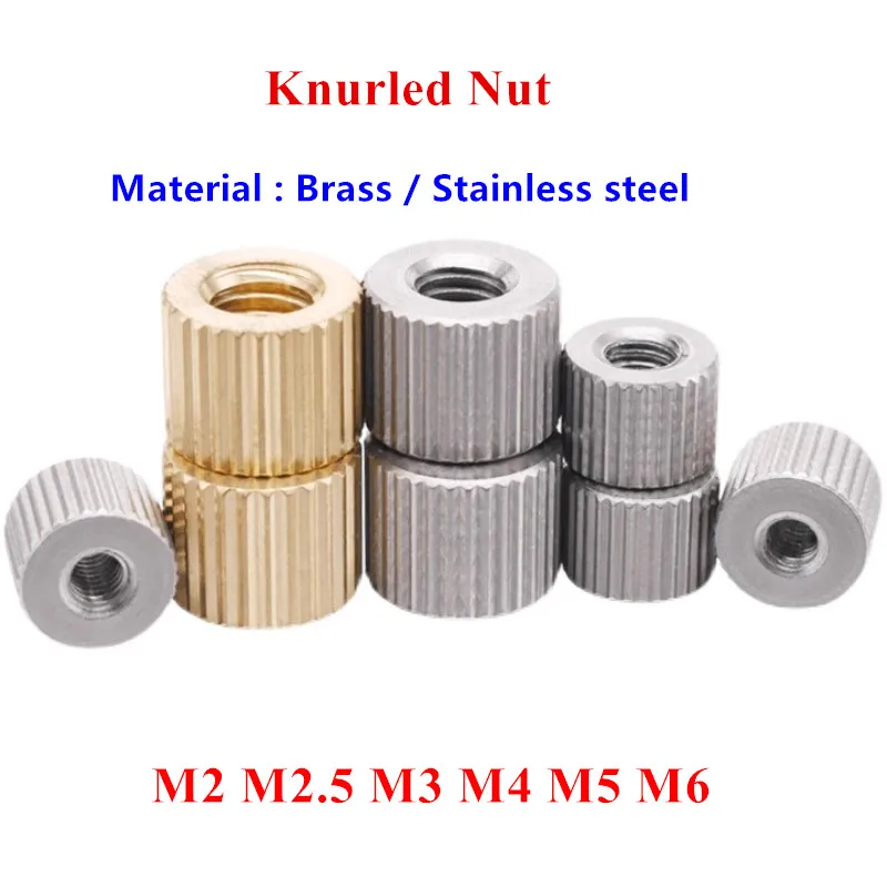 M2-M2-5-M3-M4-M5-M6-Flat-Head-Blind-Knurled-Thumb-Nut-Stainless-steel ...
