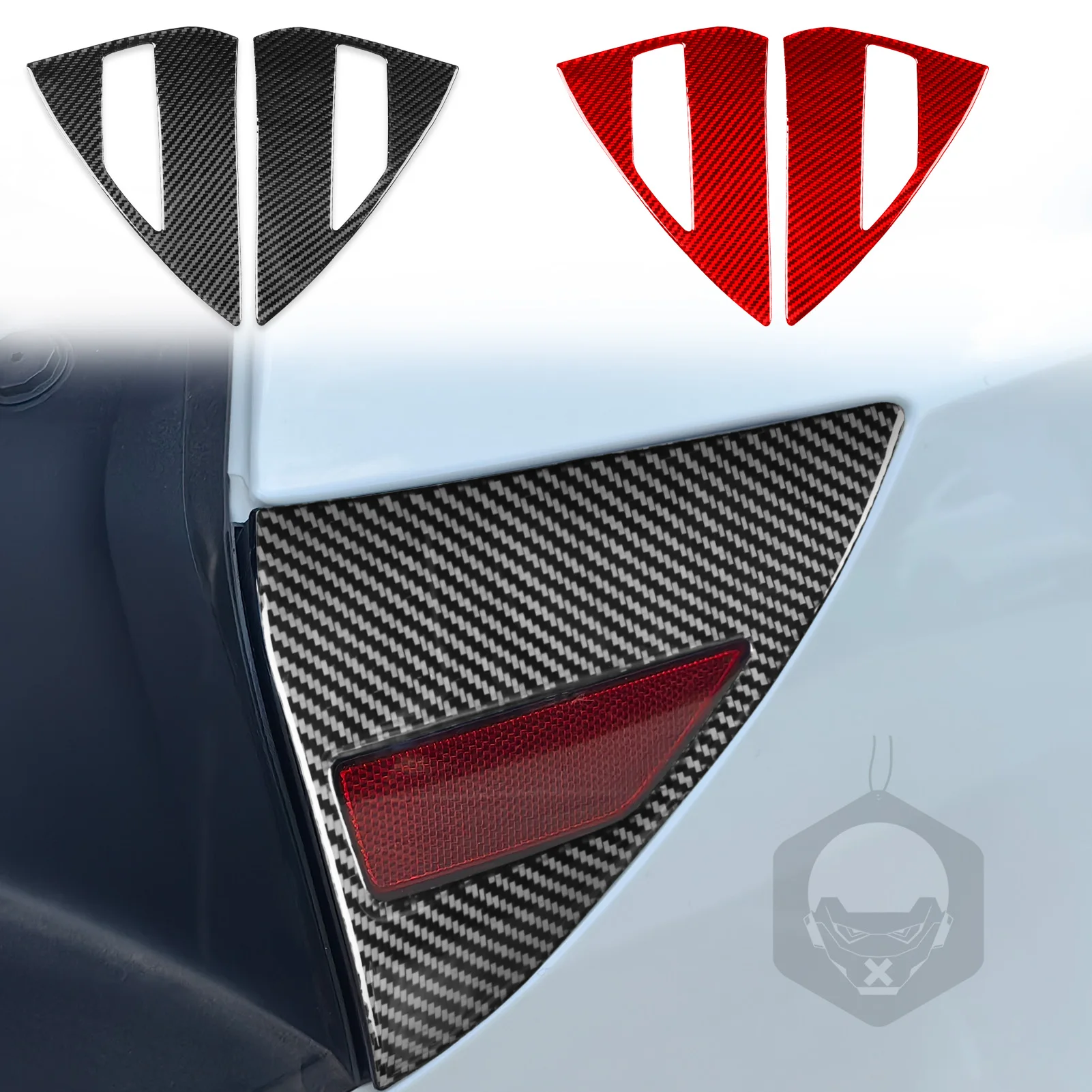 Carbon-Fiber-Car-Charging-Port-Panel-Trim-Sticker-For-Tesla-Model-3-Car ...