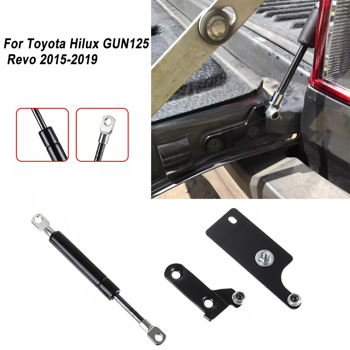 For Toyota Hilux GUN125 126 Revo 2015-2019 Rear Trunk Tailgate Slow ...