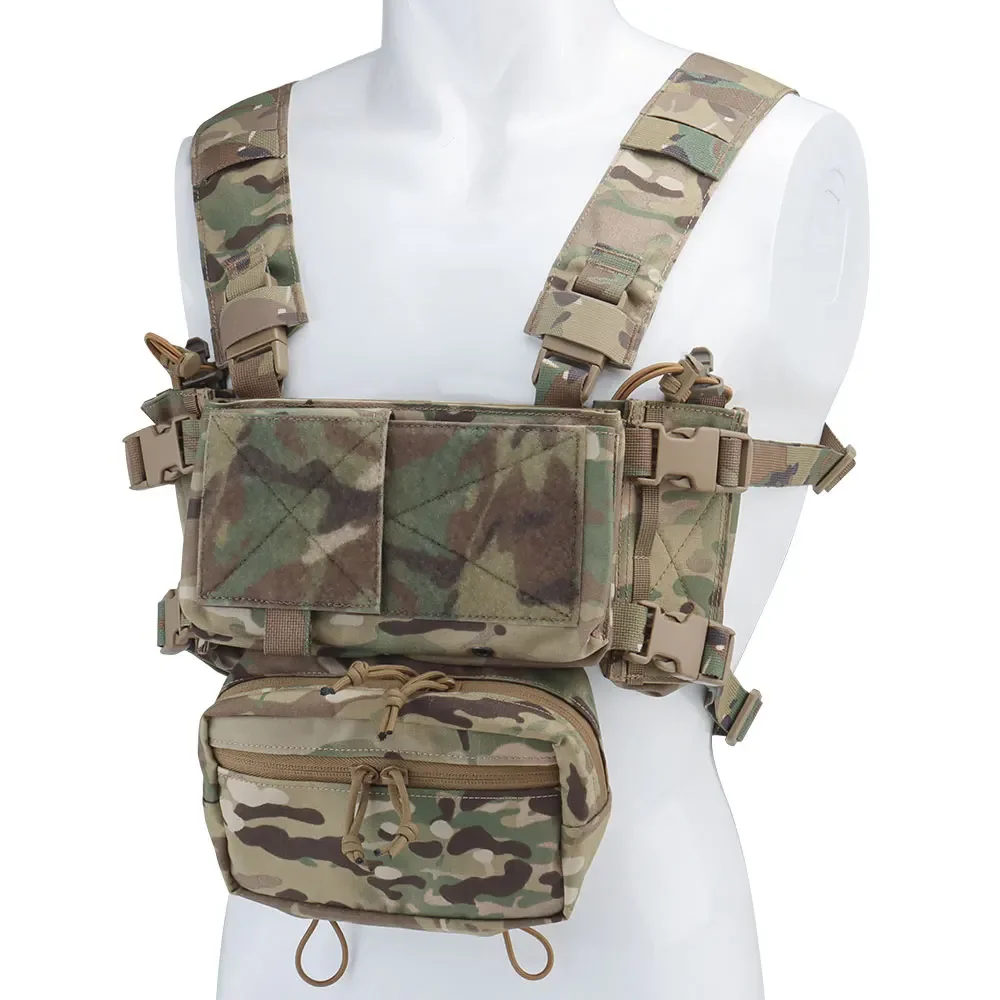 Tactical-Chest-Rig-with-5-56-7-62-Magazine-Pouch-Holder-Pistol-Wing ...