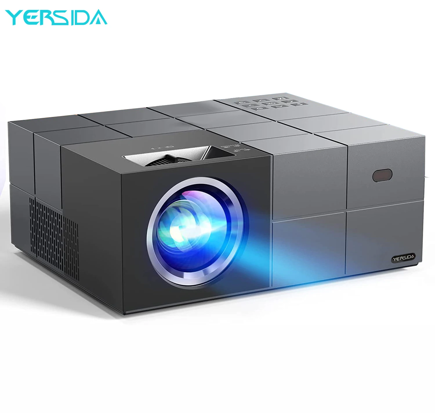 YERSIDA-1W-Full-HD-Bluetooth-Projector-1080-Outdoor-HD-Movies-Support ...