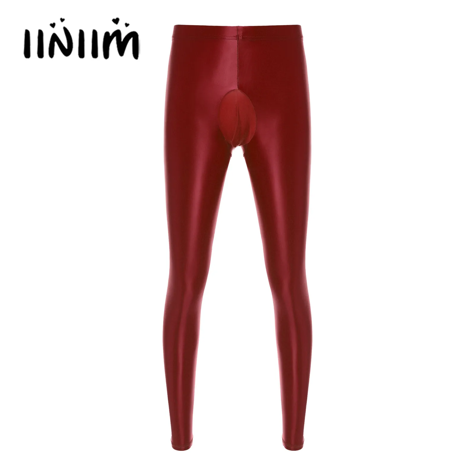 Mens Lingerie Sexy Bulge Pouch Crotchless Leggings Pantyhose Solid