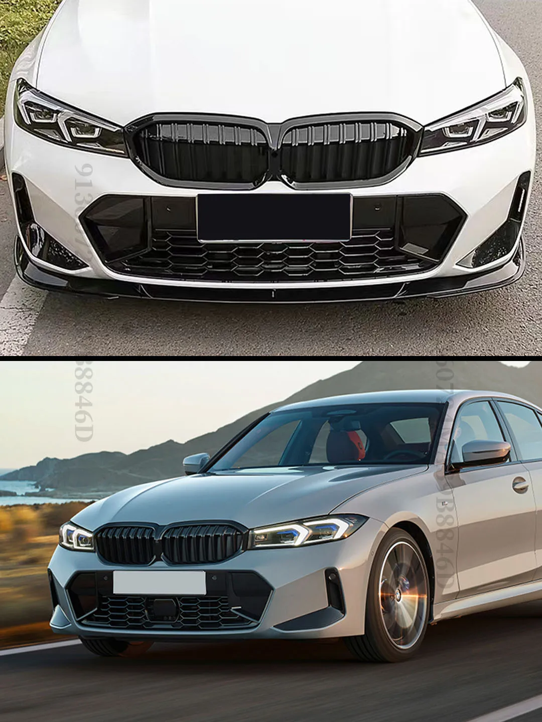 Front Grill Kidney Grille For BMW 3 Series G20 G21 LCI 2023 330i 320d ...