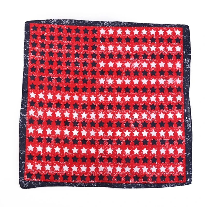 Star-Stripes-Print-Bandana-Square-Scarf-Cotton-Sport-Pocket-Headband ...