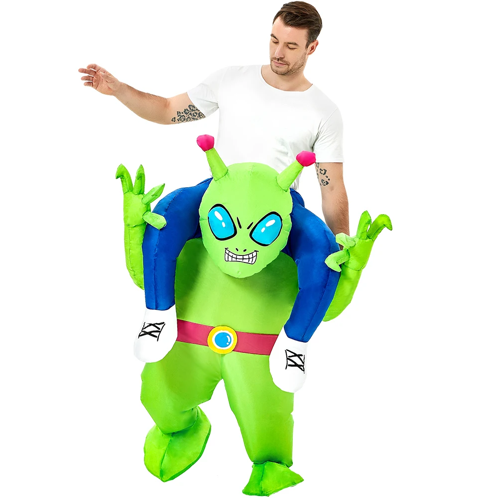 Adult Kids Astronaut ET Alien Inflatable Costumes Anime Scary Mascot ...