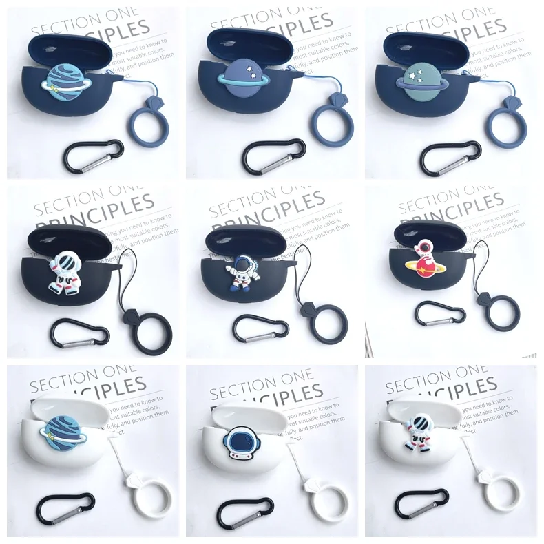For-realme-Buds-T100-T300-T110-case-Cartoon-astronaut-Ring-Anti-drop ...