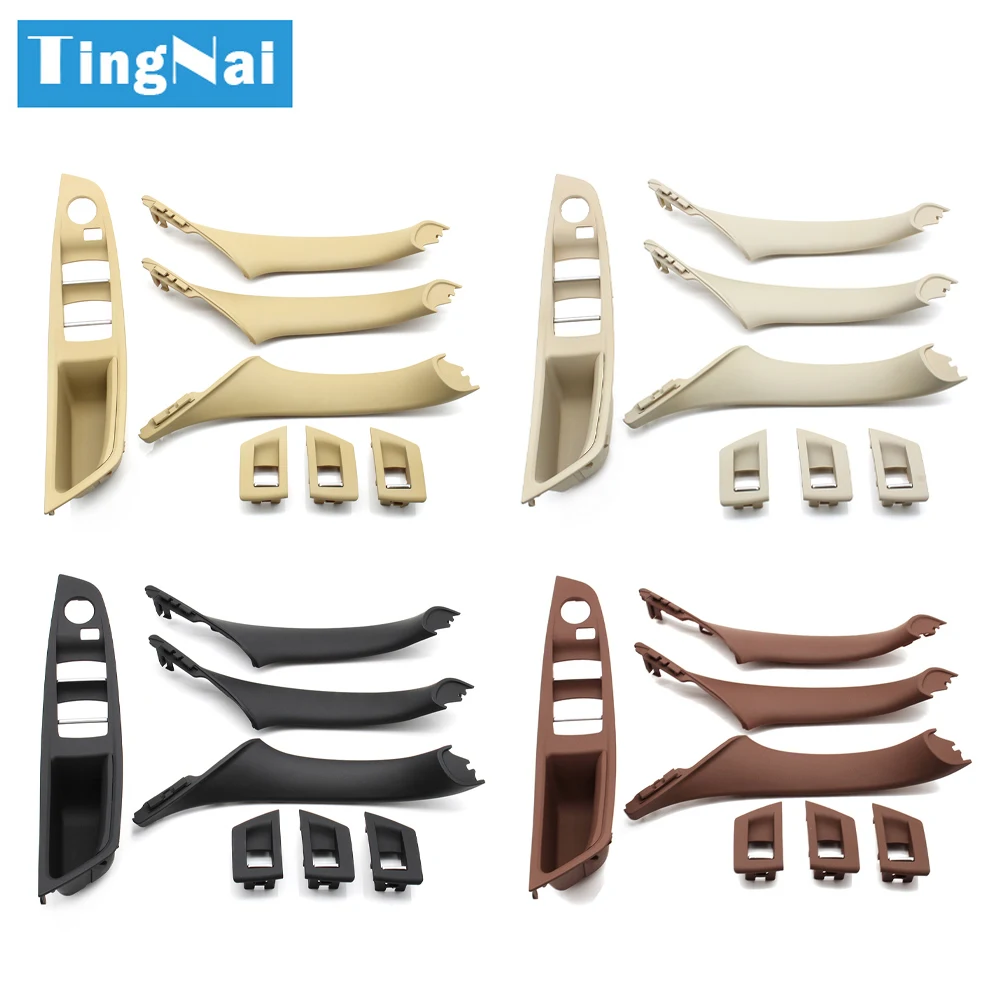 LHD Car Interior Armrest Door Handle Panel Inside Trim Cover Set For ...