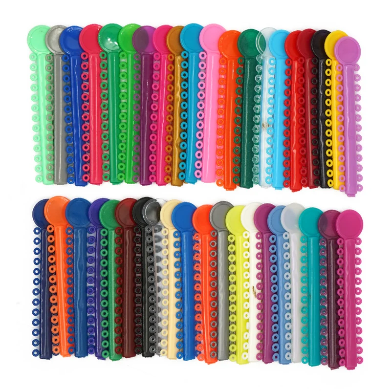 1040pcs-40Ties-set-Dental-Orthodontic-Elastic-Ligature-Ties-Bands-For ...
