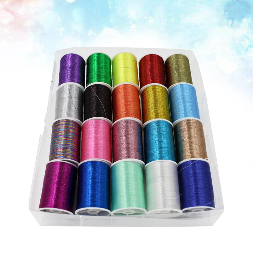 Metallic Thread Set Bobbin Thread Embroidery Kits Embroidery Machine ...