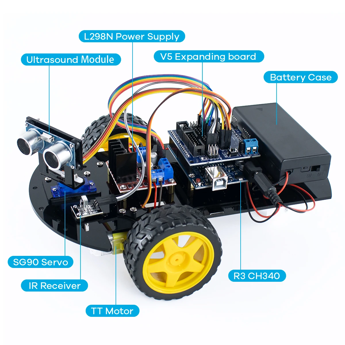 LAFVIN-2WD-Kit-de-coche-Robot-de-automatizaci-n-inteligente-para ...