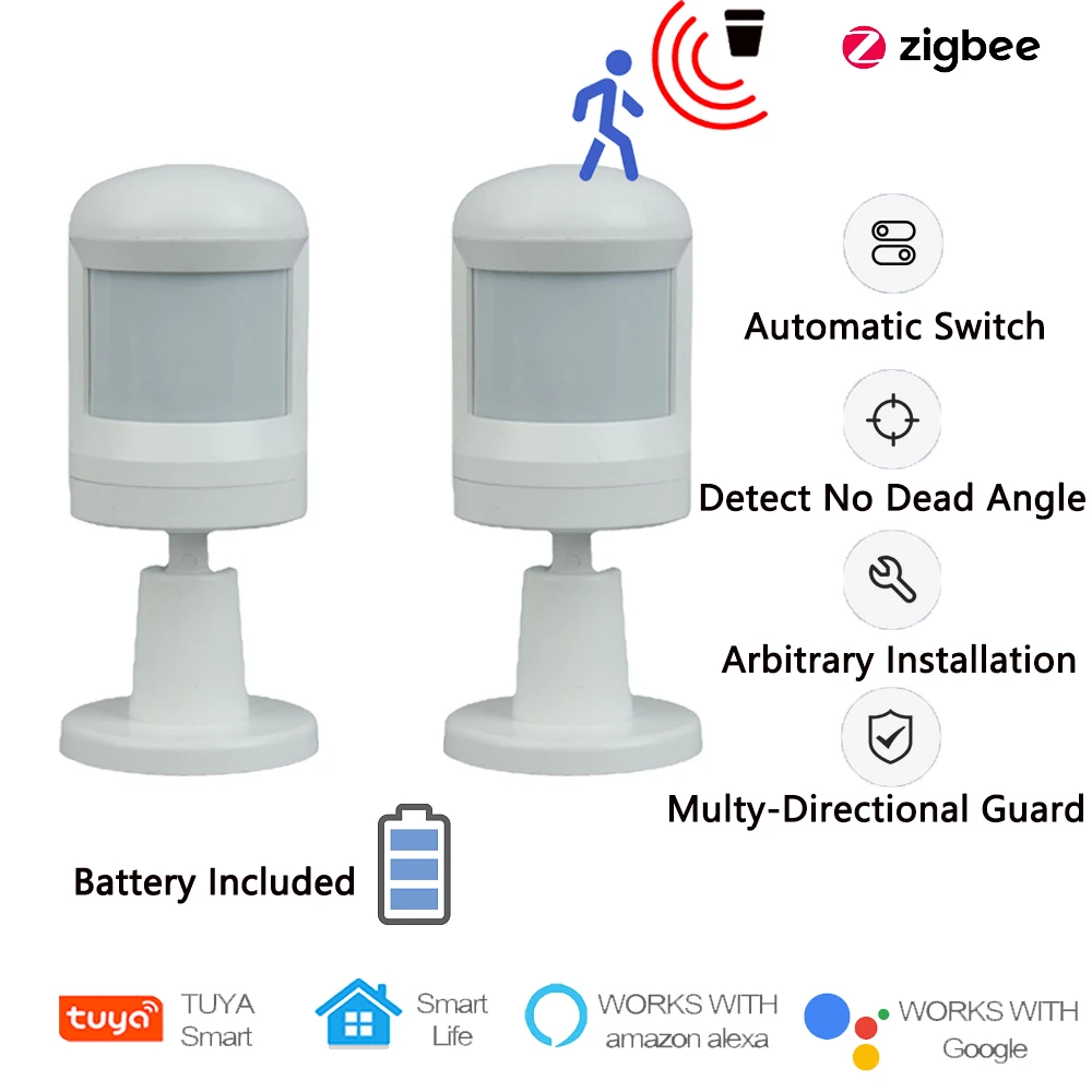 Smehoart ZigBee 3.0 Tuya Smart PIR Motion Sensor Detector 5 7M Distance ...