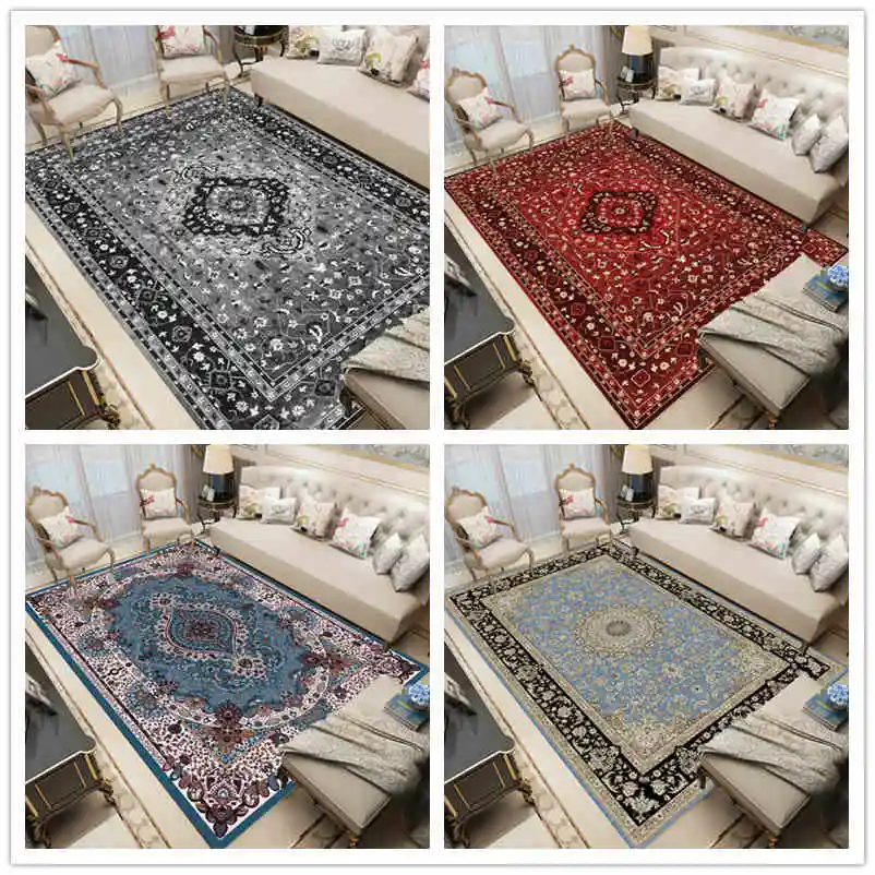 Persian Turkey Area Carpets Washable Slip Carpet Living Room Bohemia ...