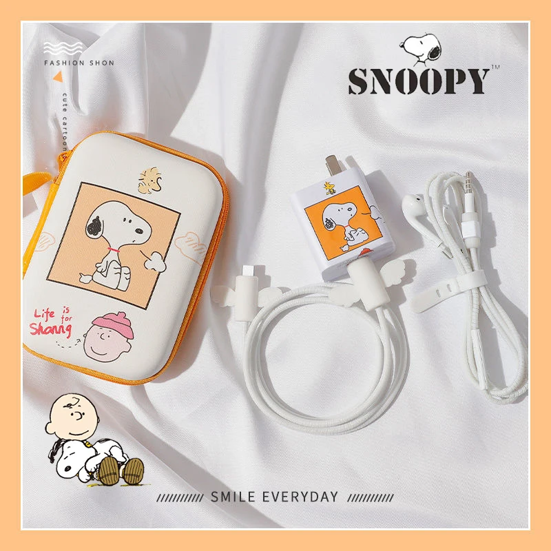 Snoopy-USB-Cable-Earphone-Protector-Data-Line-Cord-Case-Charging-Cable ...