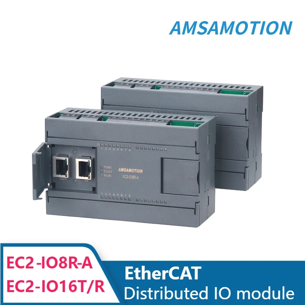 AMSAMOTION-EtherCAT-Bus-Remote-Distributed-IO-Communication-Module-Industrial-Dual-Ethernet ...
