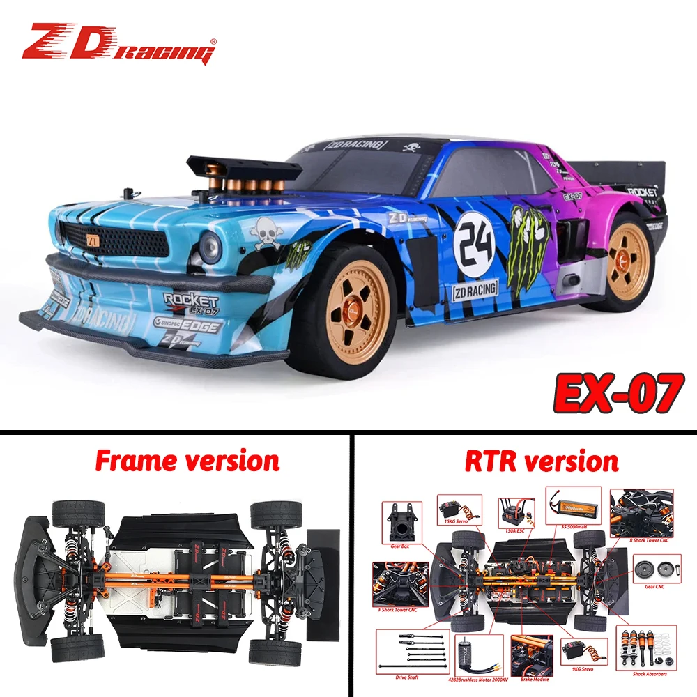 ZD-Racing-EX07-1-7-4WD-RC-High-speed-Professional-Flat-Sports-Car ...