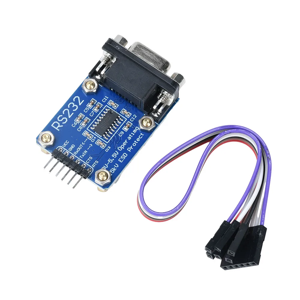 DC 3V-5.5V RS232 to TTL RS232 to UART serial port module SP3232 Brush ...