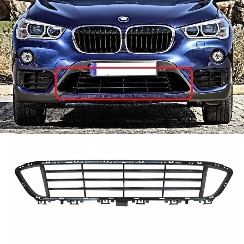 Front-bumper-grille-For-BMW-X1-F48-F49-2016-2018-High-configuration-OEM ...